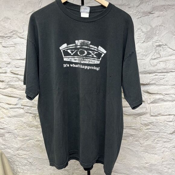 Vox | Shirts | Vtg Thrashed Distressed Vox Amplification T Shirt Xlmade ...